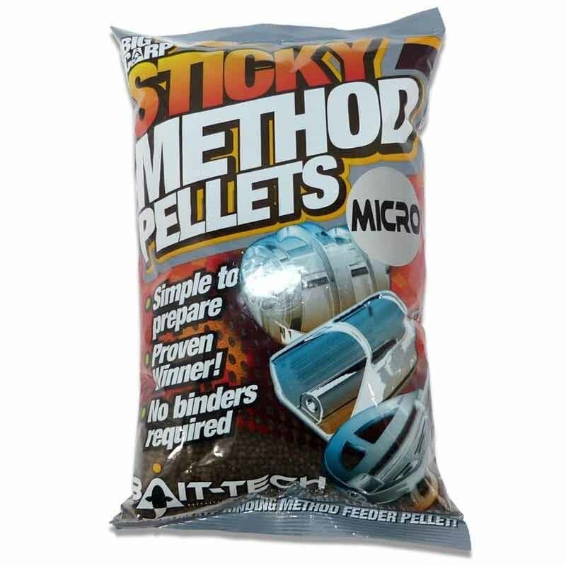 Bait Tech Sticky Method Pellets Micro Natural