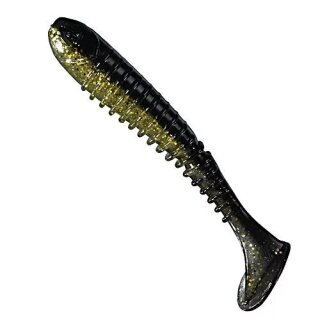 Berkley Flex Rip Shad 3,5 Clear Gold Black